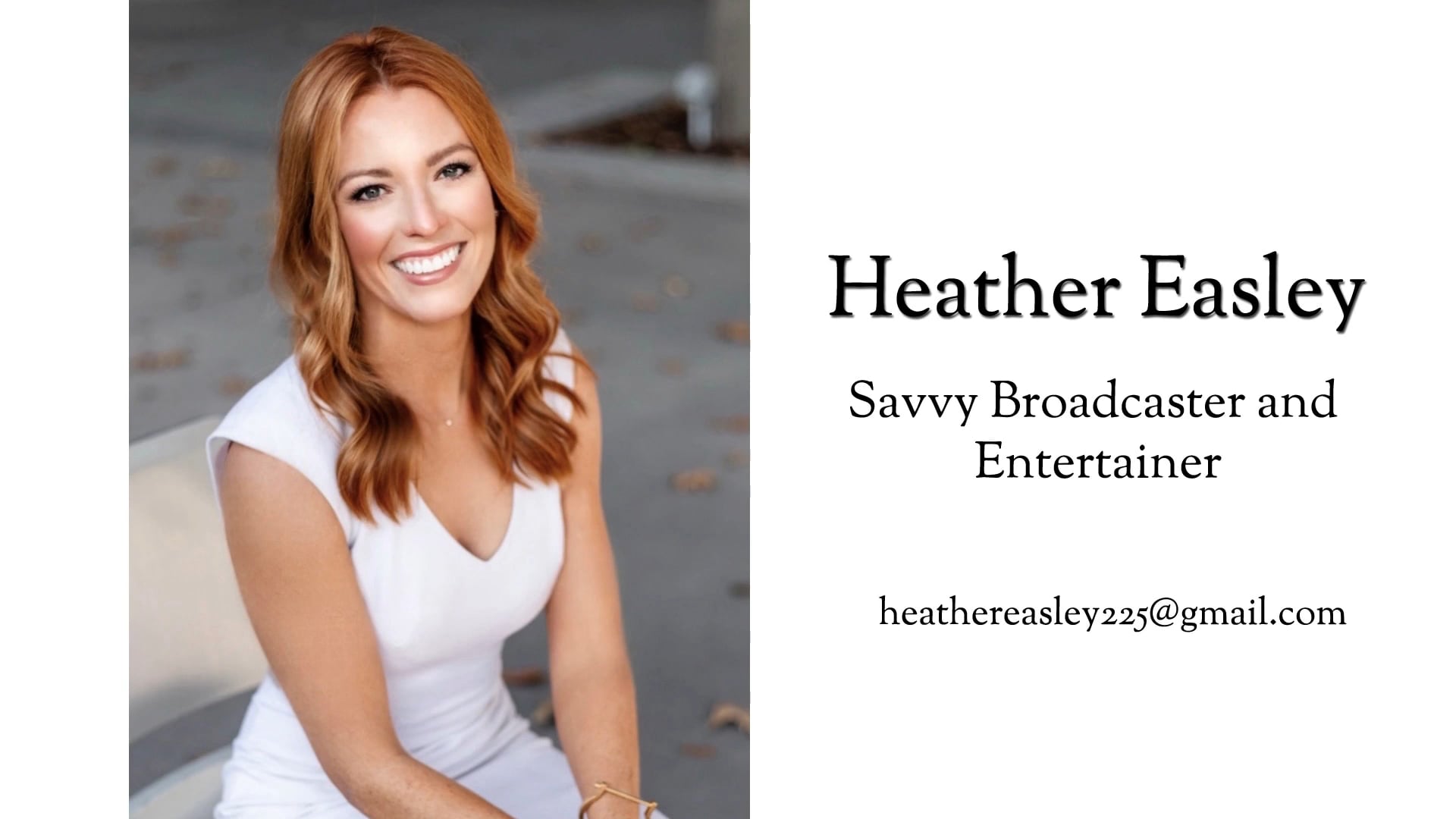 Heather Easley Live In-Arena Hosting Reel on Vimeo