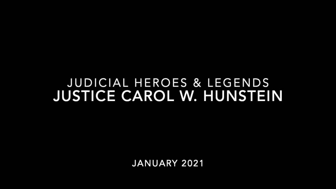 Judicial Heroes & Legends: Justice Carol W. Hunstein on Vimeo