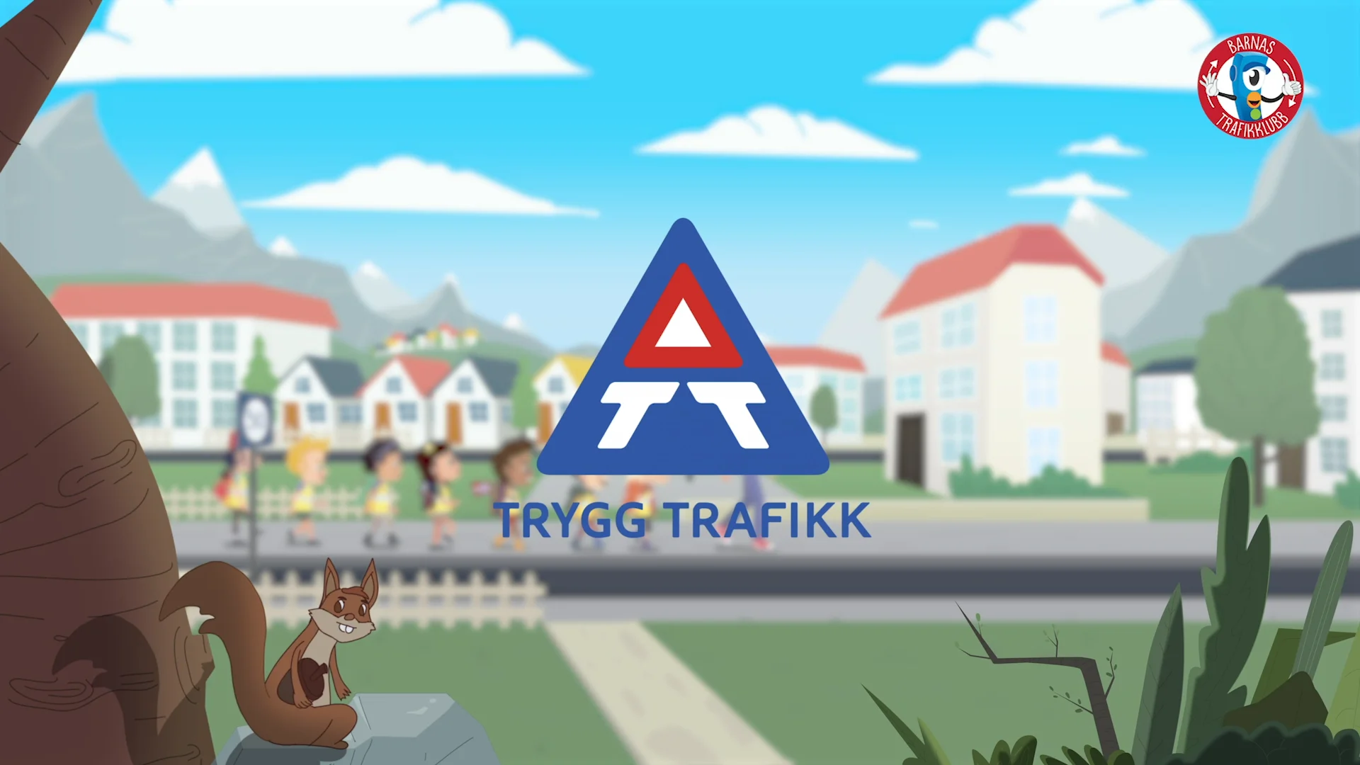 Barnas trafikklubb fra Trygg Trafikk. Barnehagen på tur til skolen