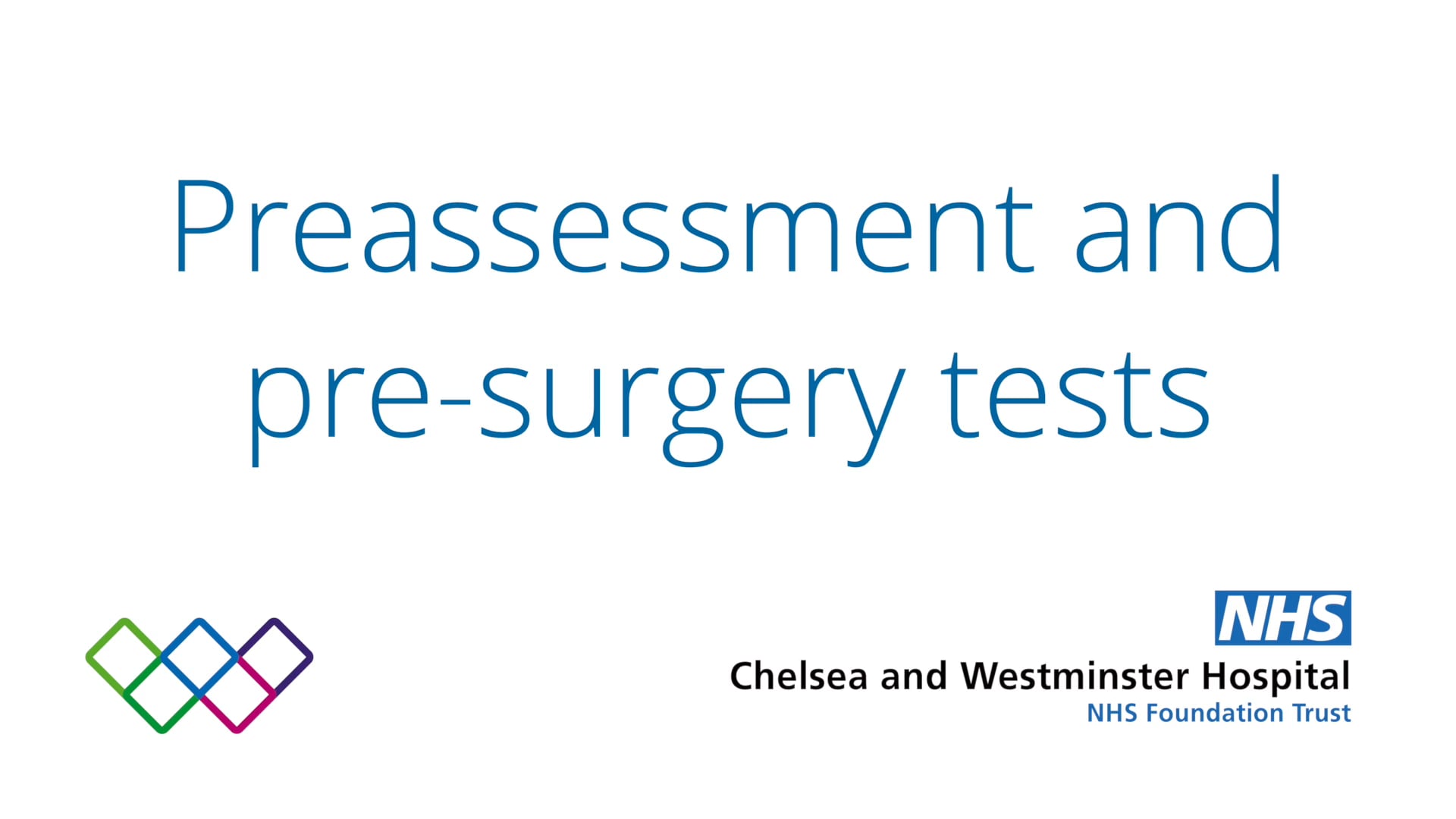 ERAS 8 Preassessment and pre-surgery tests on Vimeo