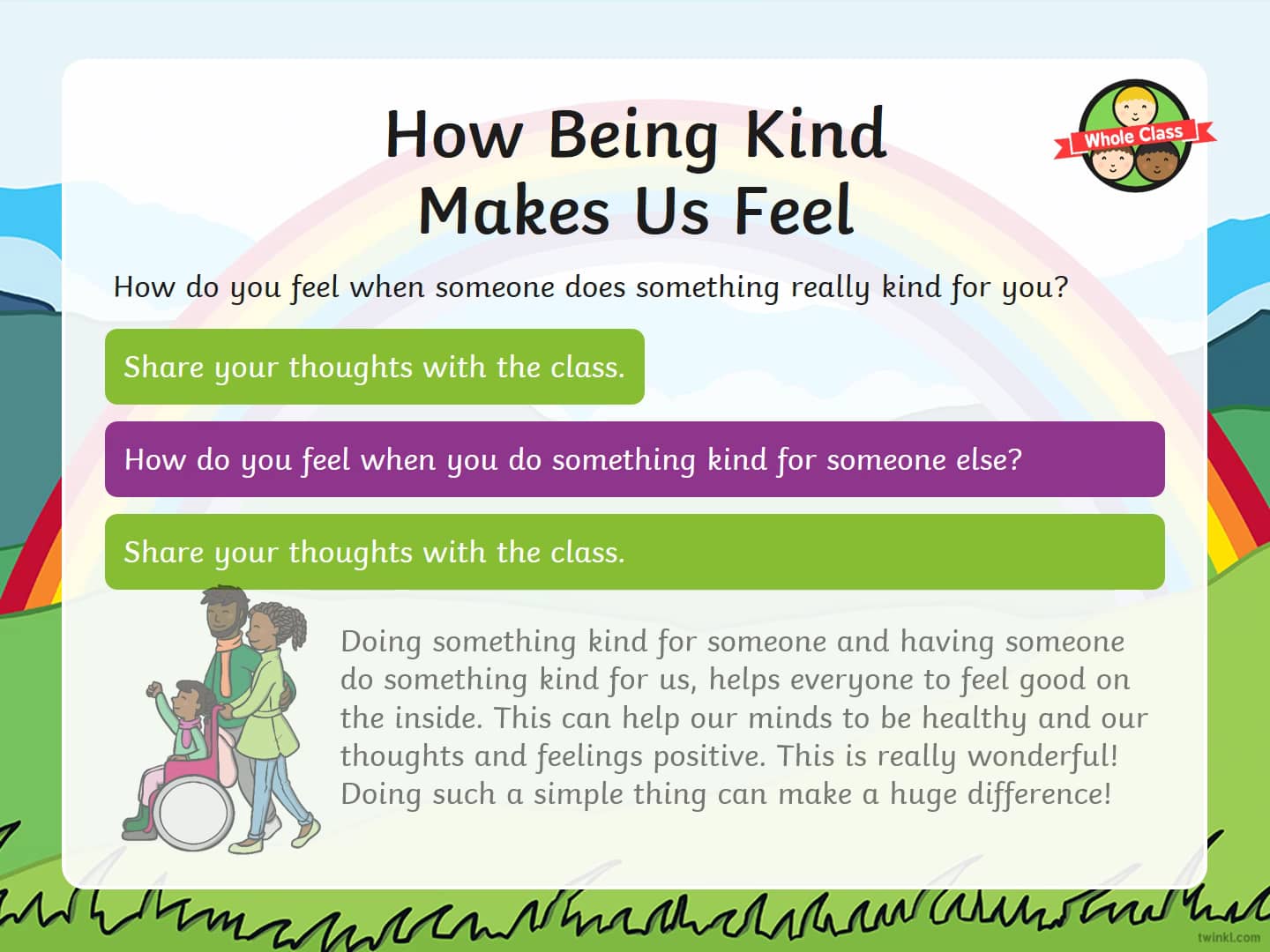 PSHE and Citizenship KS1 - Random Acts of Kindness Lesson Presentation ...