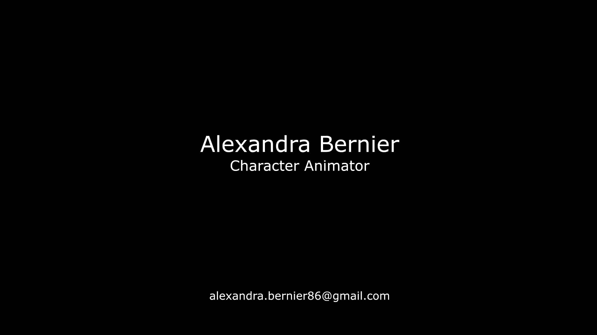 Alexandra Bernier DemoReel 2021 on Vimeo