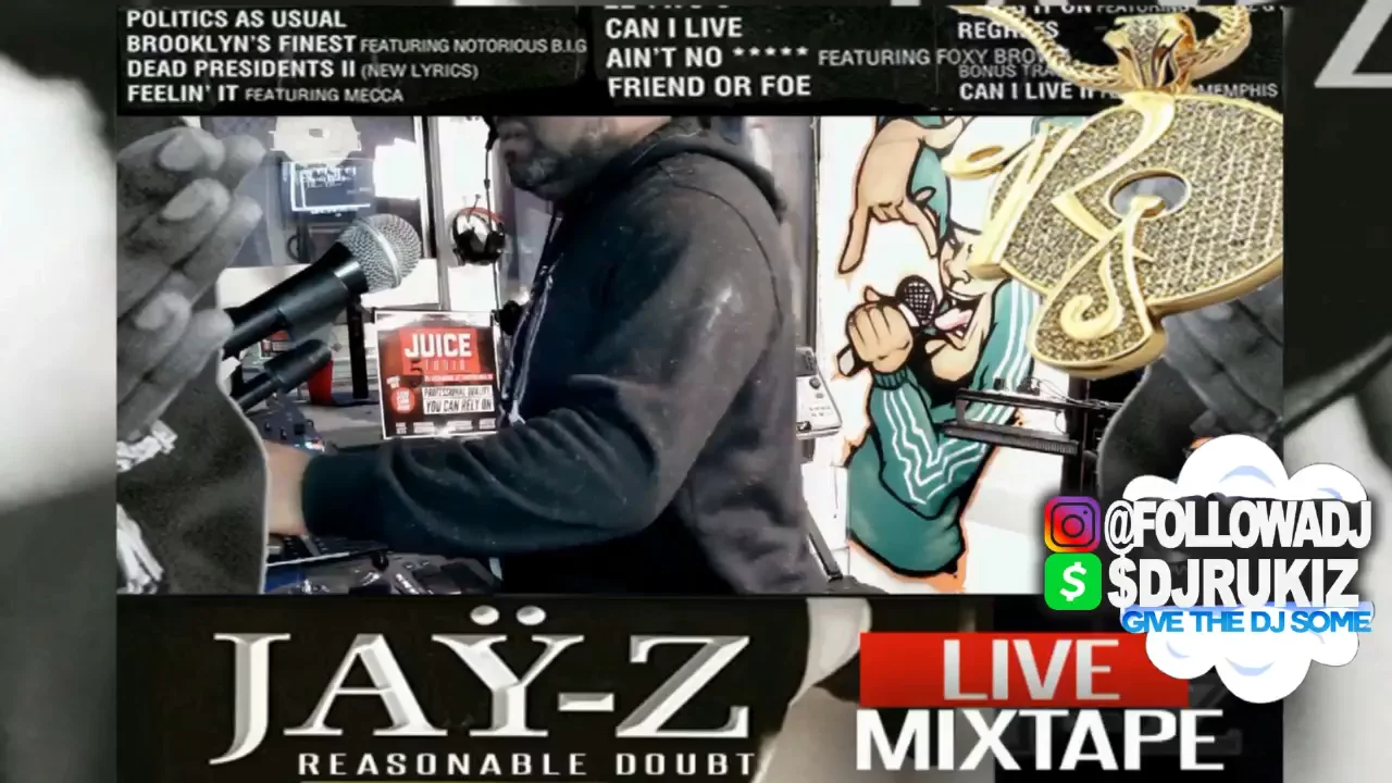 Dj. Rukiz #LIVEMIXTAPE blended - Jay -Z Resonable Doubt on Vimeo