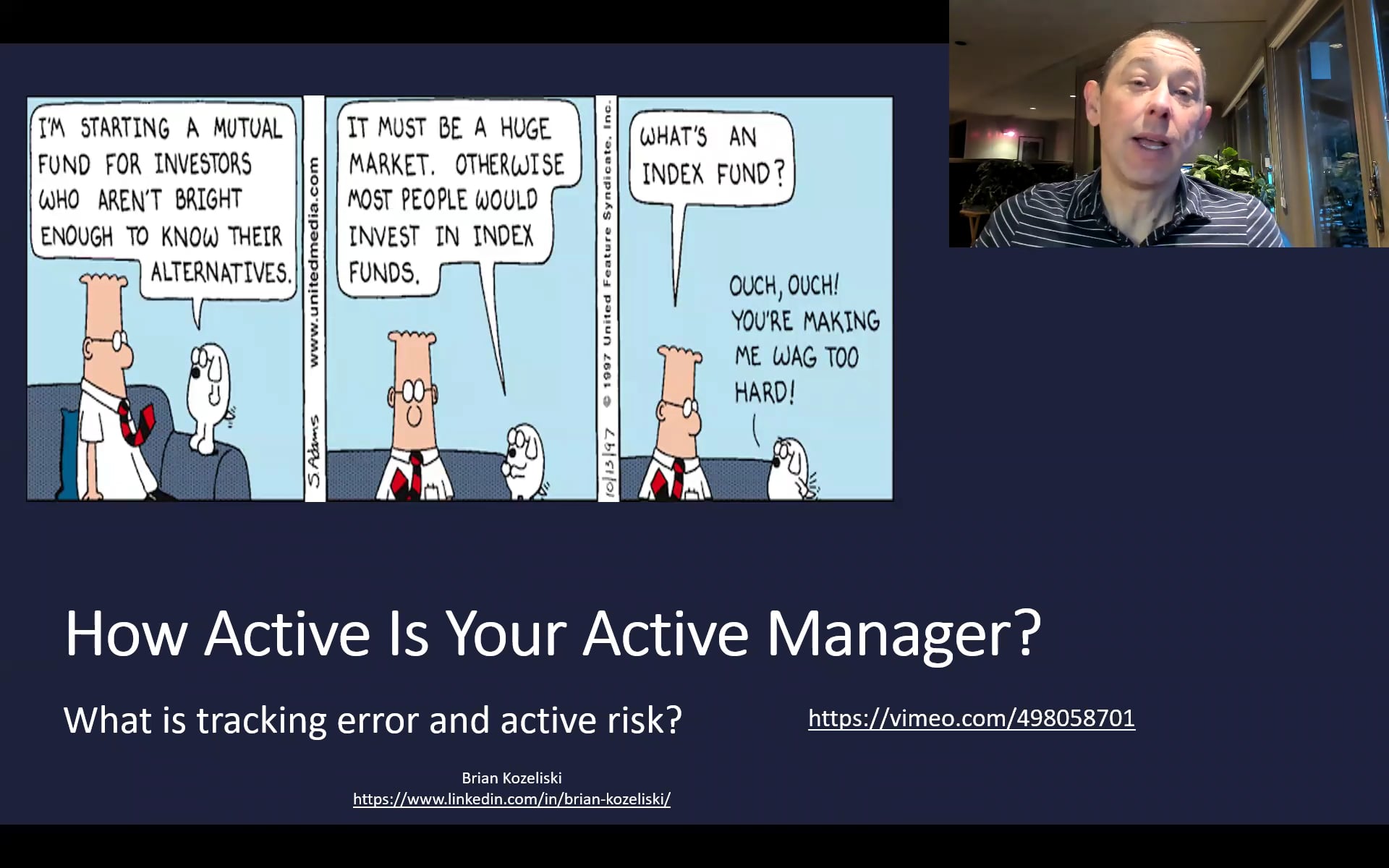 What Is Tracking Error and What Is Active Risk? on Vimeo
