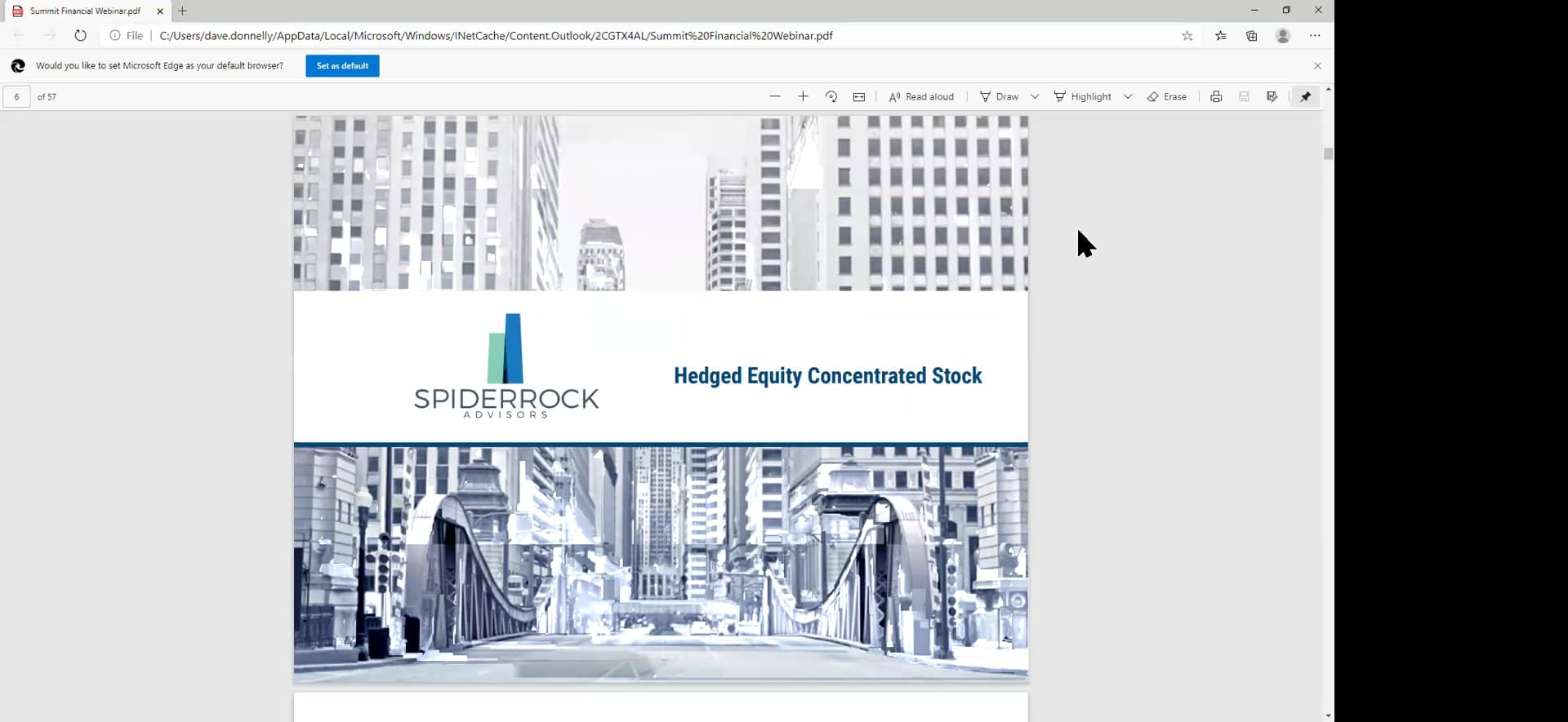 SpiderRock Advisors Summit Financial Webinar 1.14.21 on Vimeo
