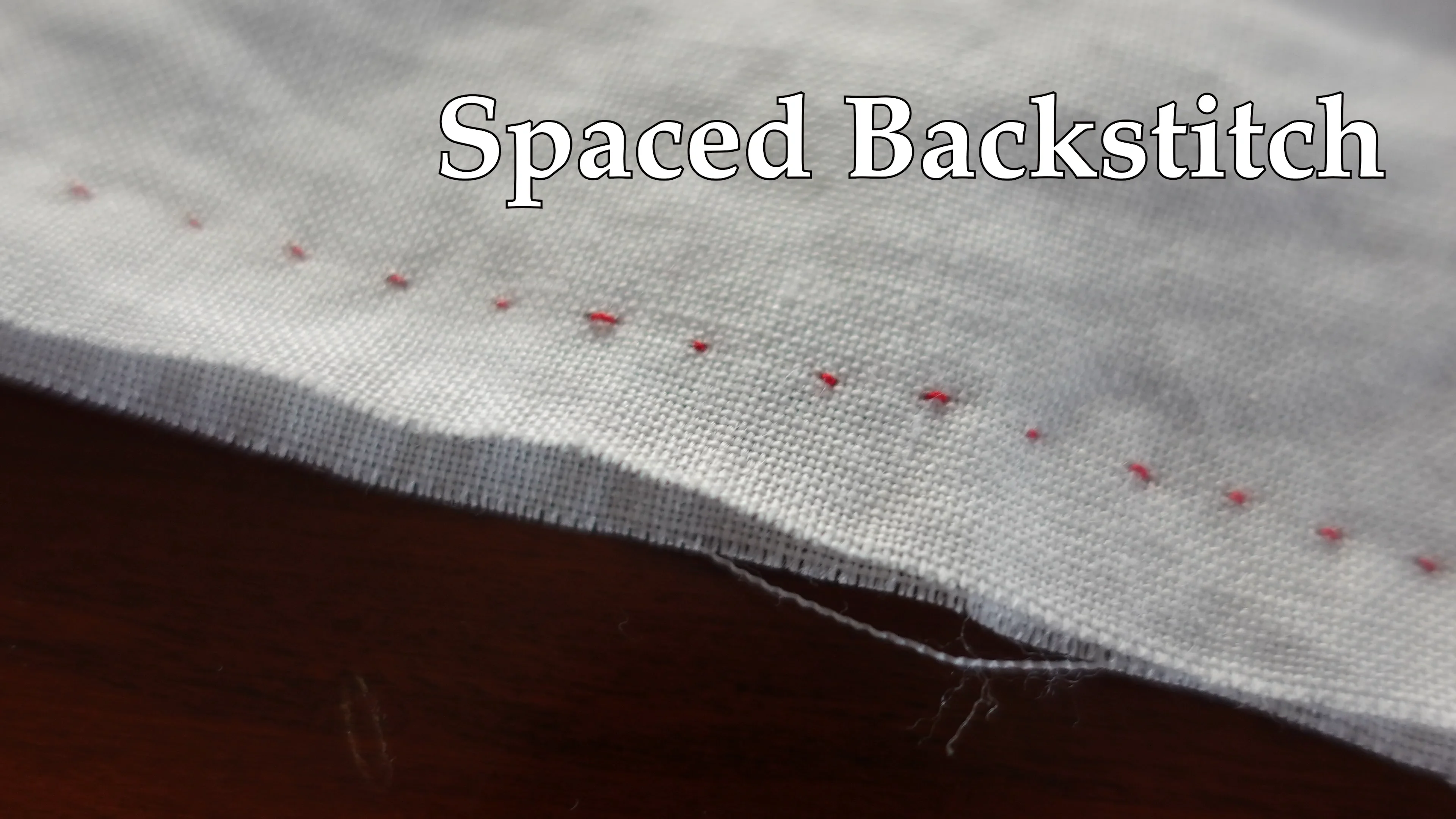 Spaced Backstitch Tutorial (Right Hand) on Vimeo