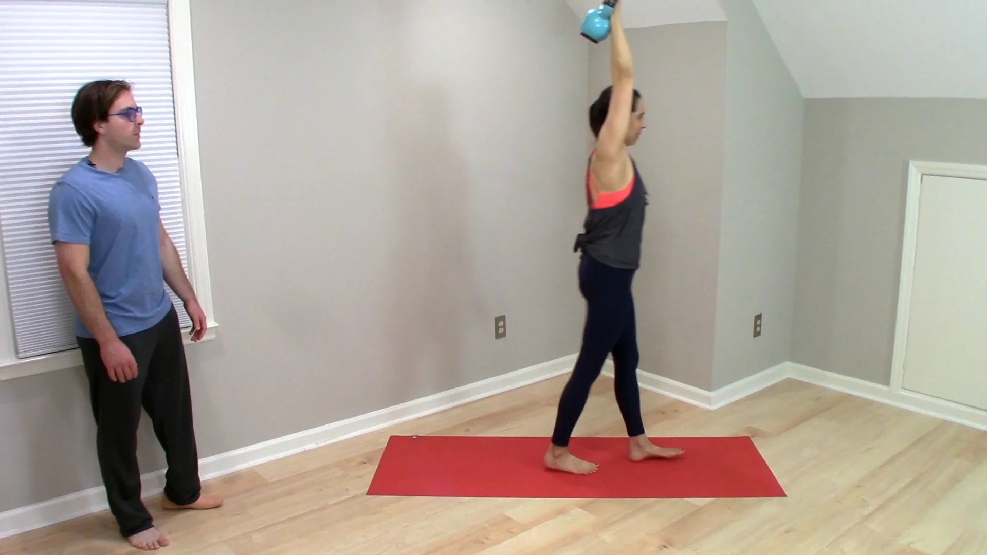 Single-Arm Overhead Carry & March in Place (Kettlebell) [SFY] on Vimeo