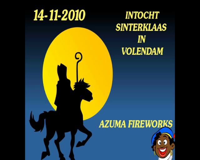 Vuurwerk intocht Sinterklaas te Volendam 14-11-2010 on Vimeo