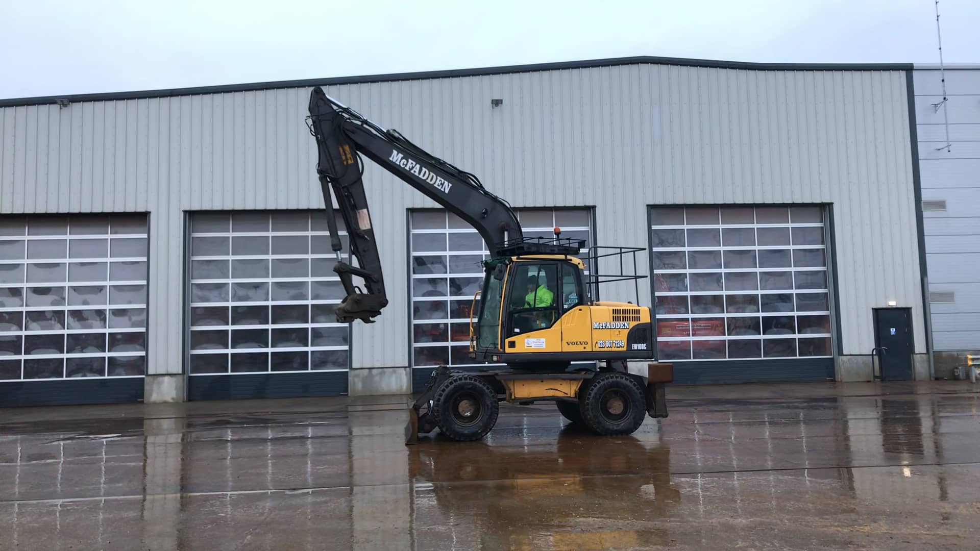 2008 Volvo EW160C Wheeled Excavator-Leeds Jan 21 on Vimeo