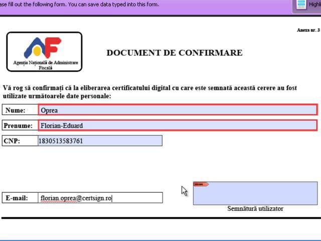 Semnare document de confirmare ANAF - Acrobat Reader versiunea 9.4 on Vimeo
