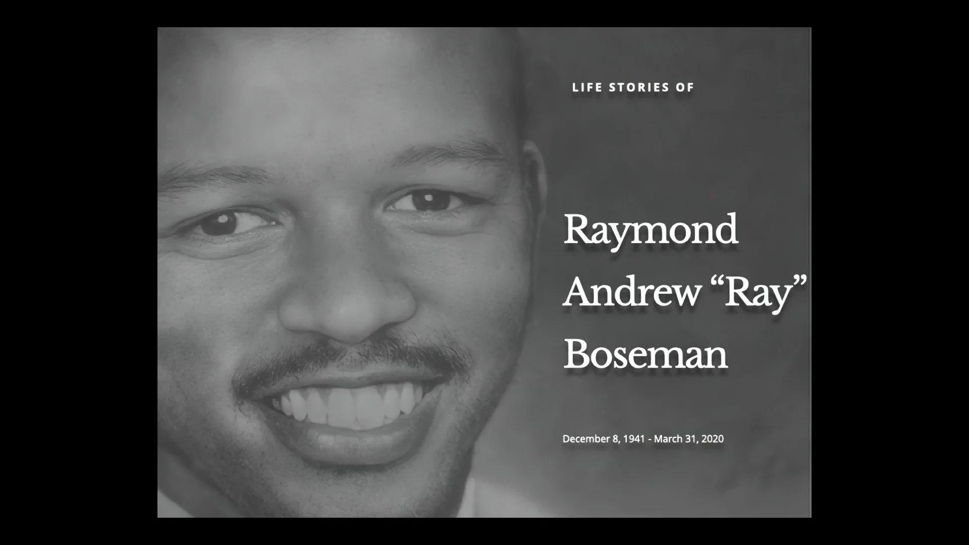 Raymond Andrew "Ray" Boseman on Vimeo