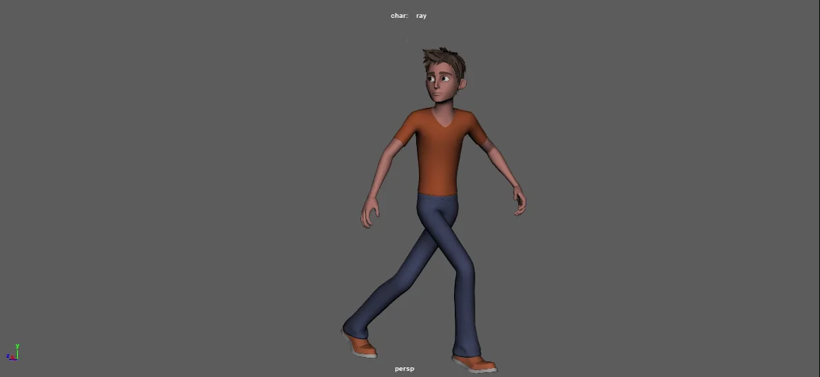 Walking Backwards Animation