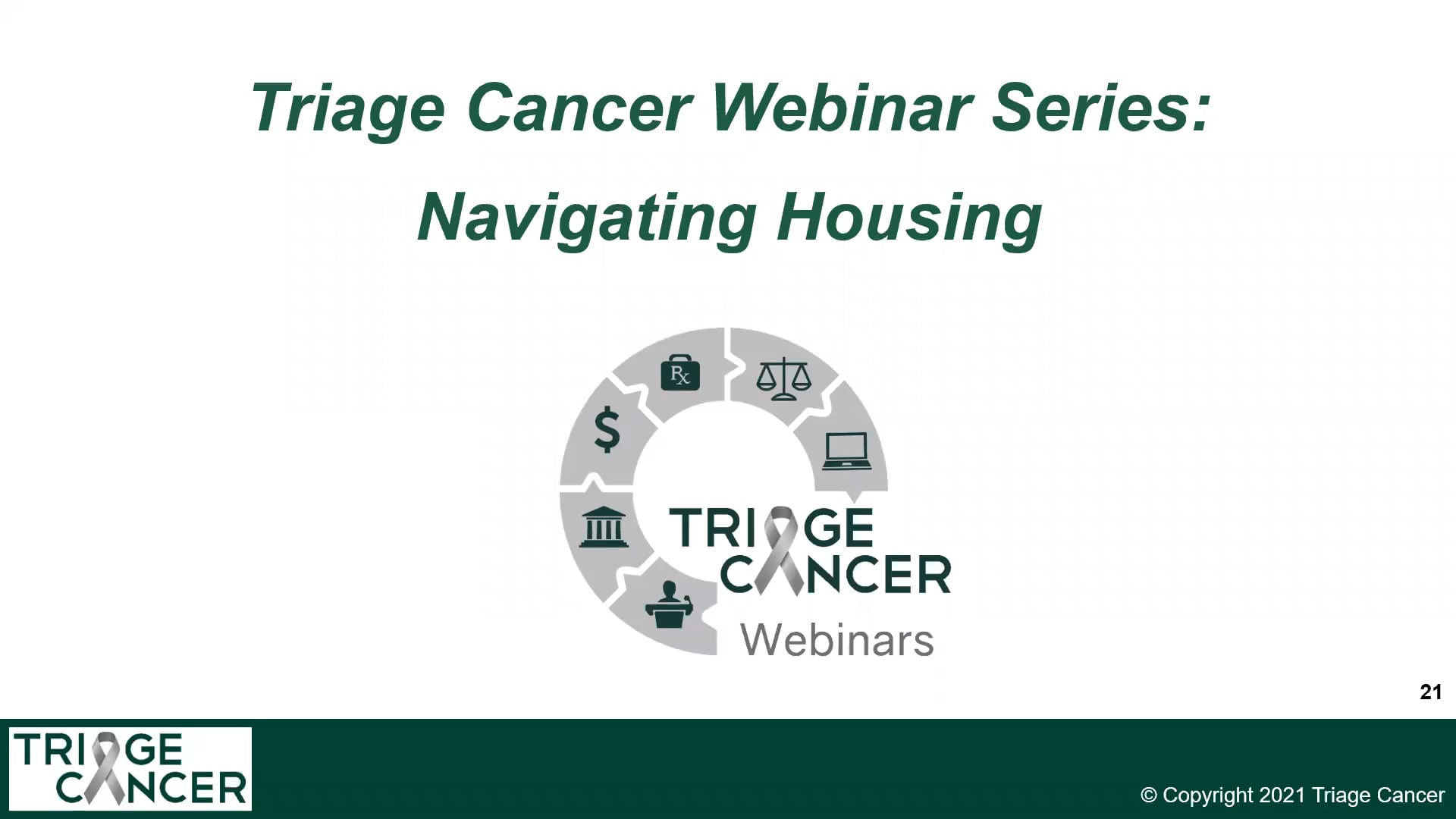 Triage Cancer Webinar: Navigating Housing on Vimeo