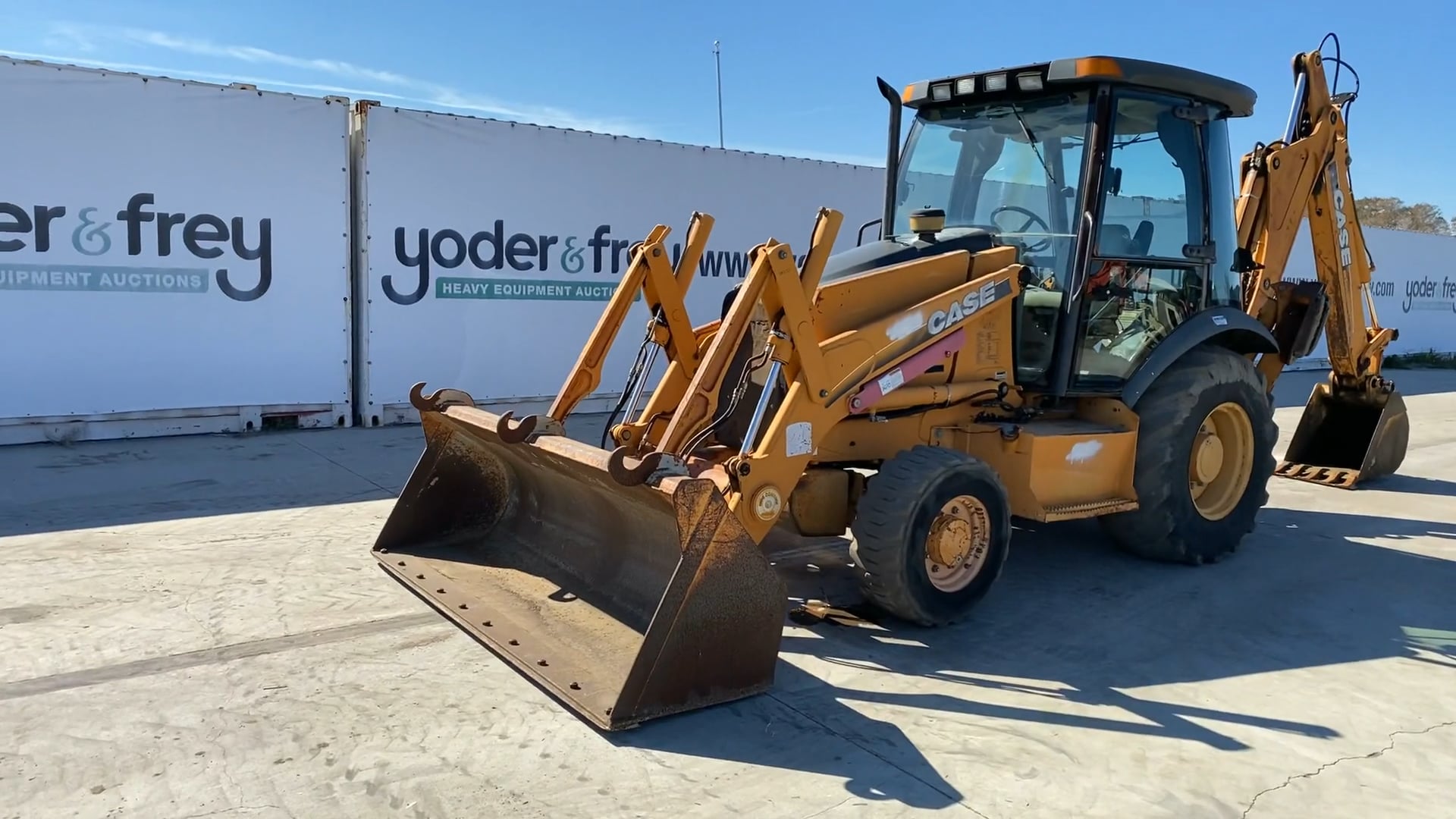 2003 Case 580M Backhoe Loader, Enclosed Cab on Vimeo