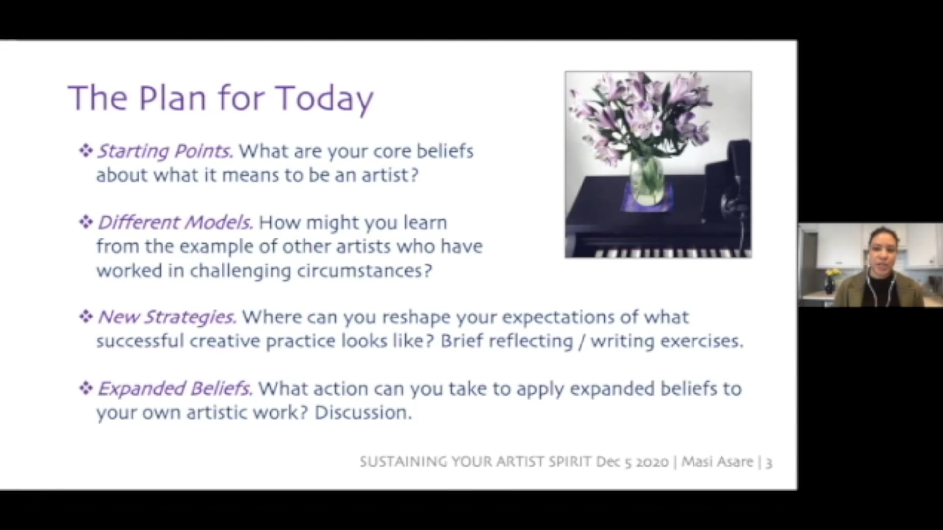 Watch Sustaining Your Artist Spirit (with Masi Asare) Online | Vimeo On ...