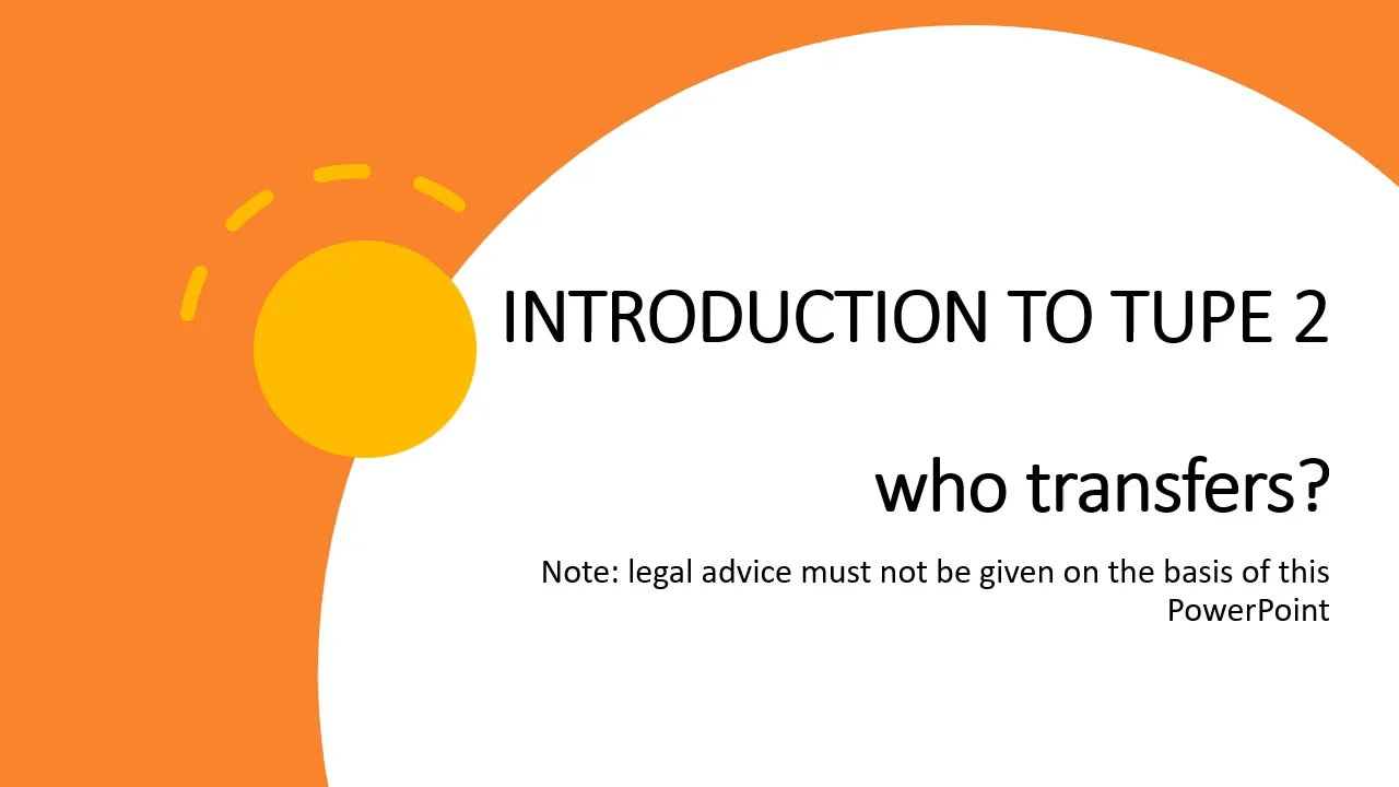 Introduction to TUPE, part 2: who transfers on Vimeo