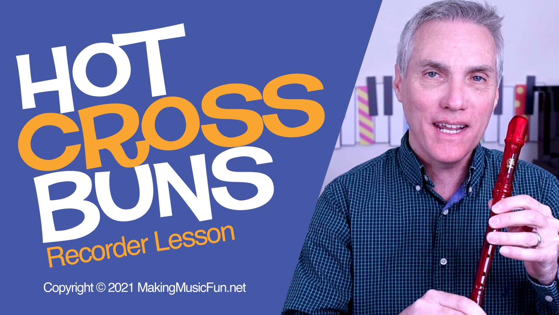 Hot Cross Buns | Free Recorder Lesson and Sheet Music on Vimeo