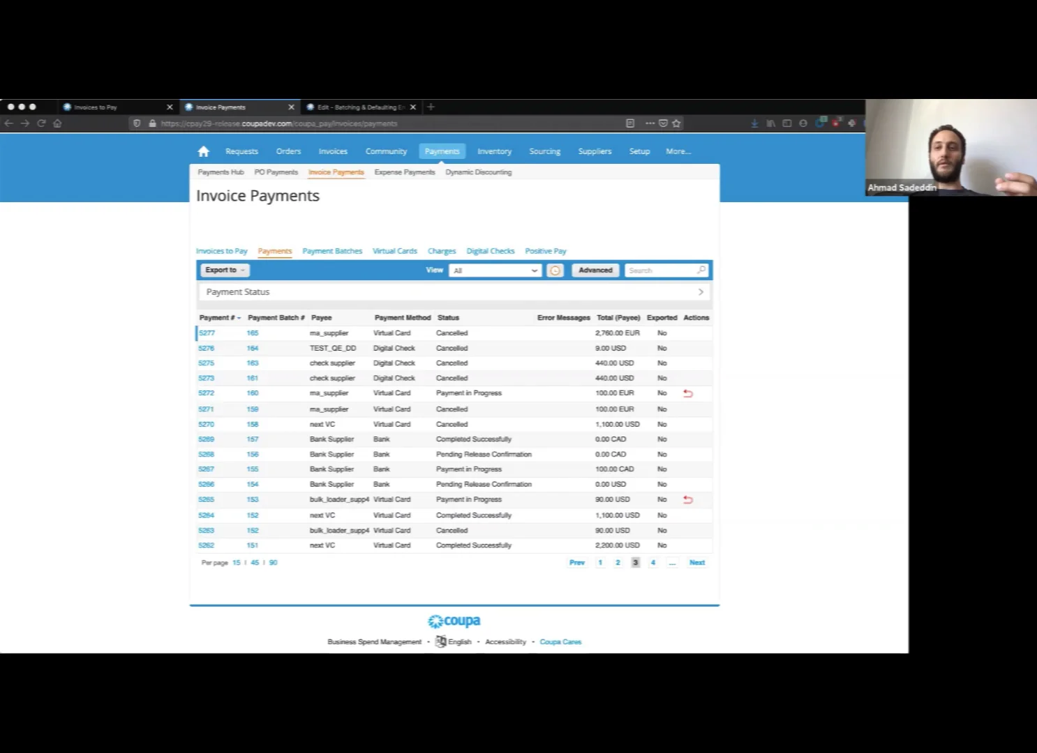 Invoice Payments Enhancements on Vimeo
