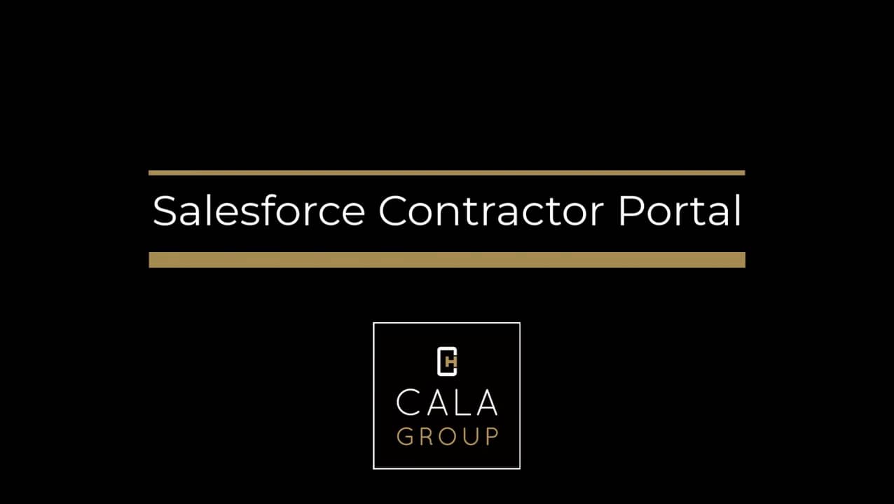 Salesforce Community Portal - Subcontractor Overview on Vimeo