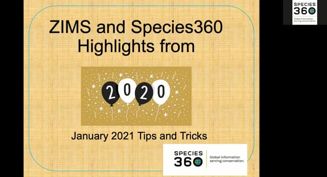 ZIMS for Husbandry - Release 1 on Vimeo