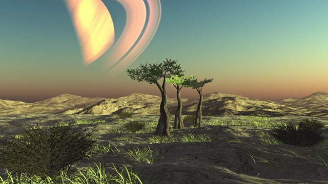 Saturn Horizon Planet - Free video on Pixabay