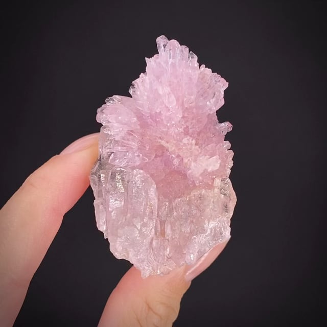Rose Quartz on Quartz - BGB20-21 - Ilha Claim - Brazil Mineral Specimen