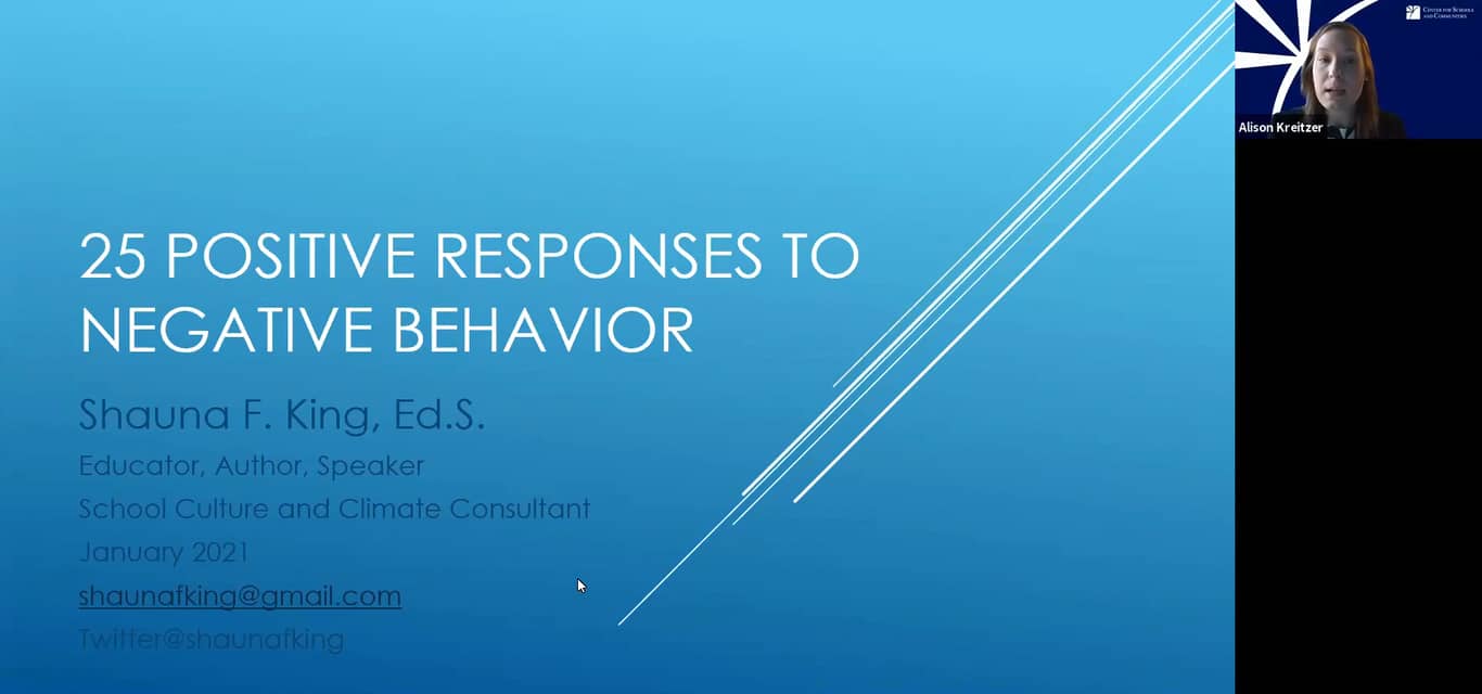 25 Positive Responses to Negative Student Behavior on Vimeo