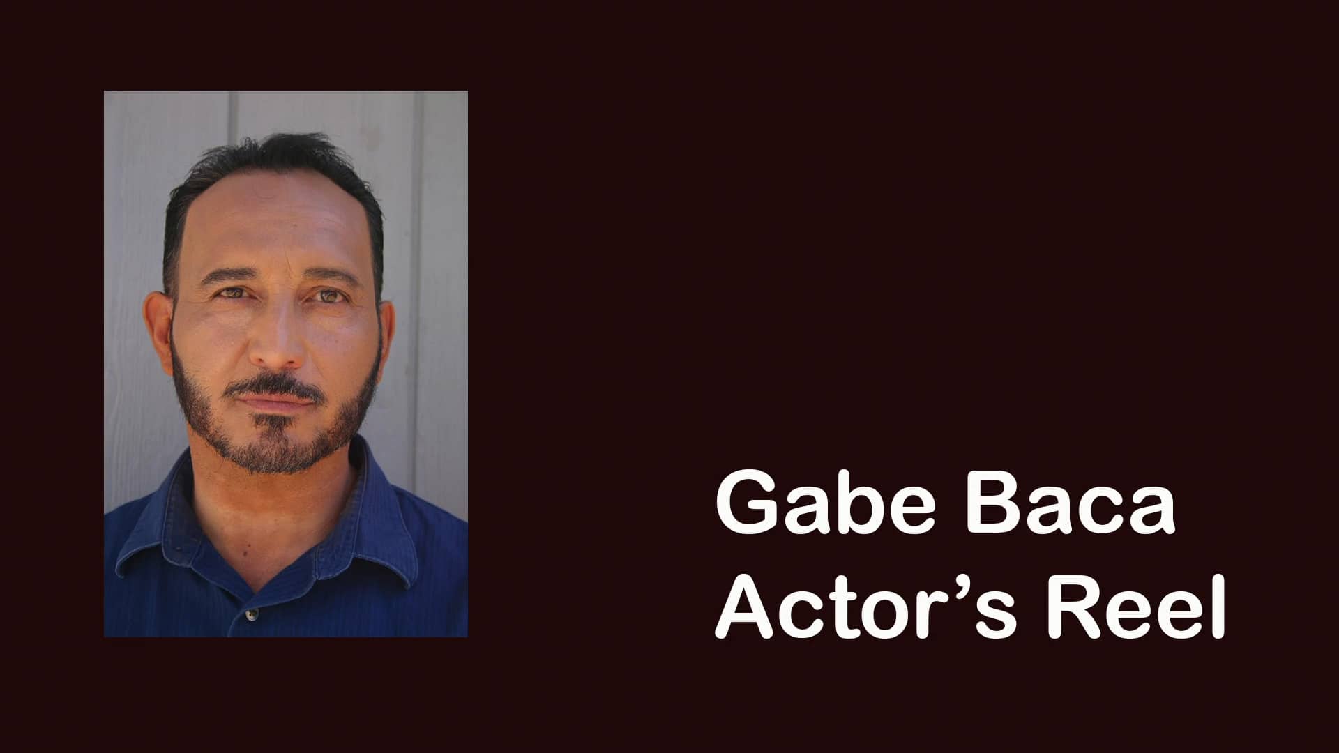 Gabe Baca Actor's Reel Version-2 on Vimeo