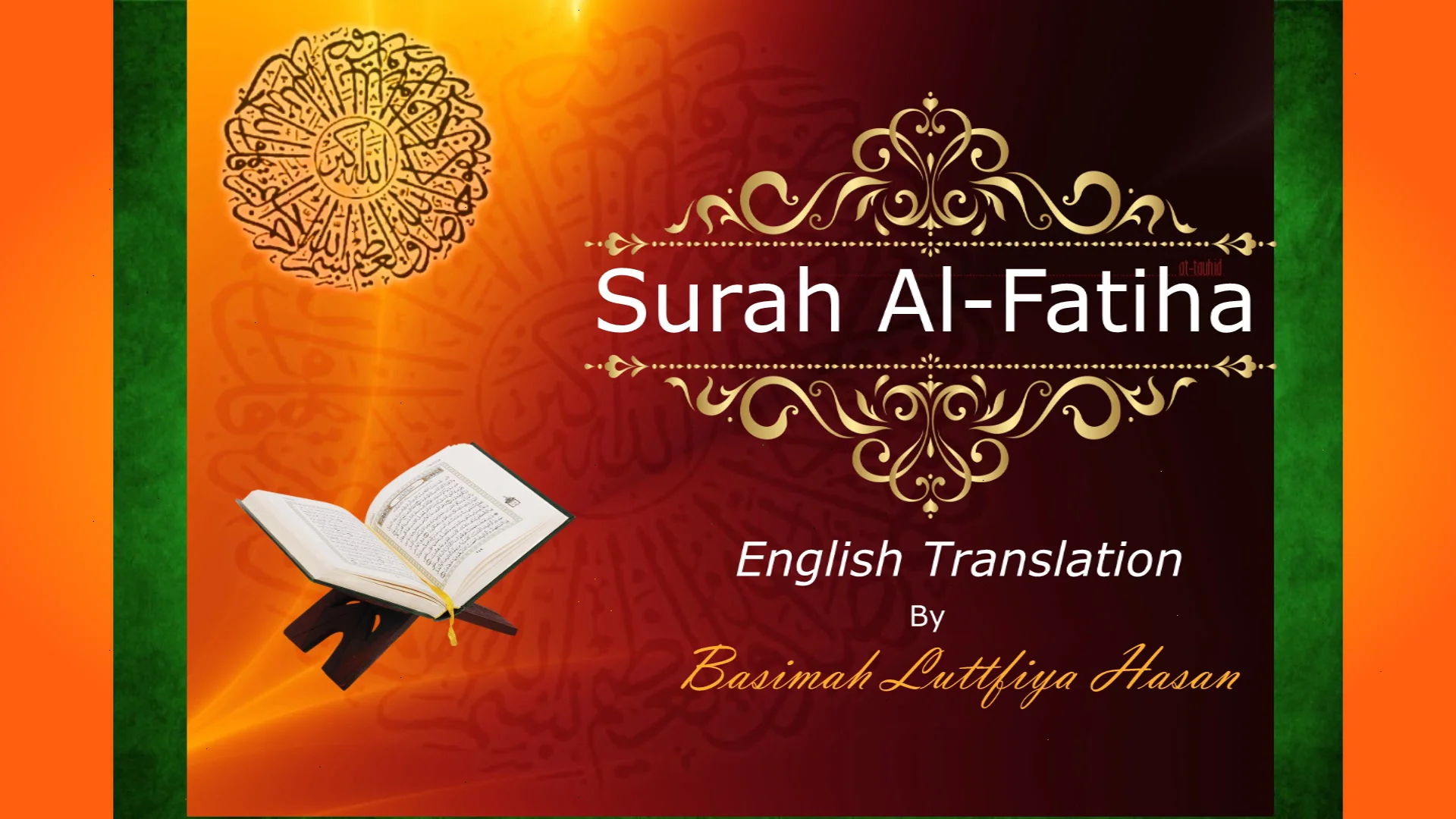 Surah Fatiha With English Translation