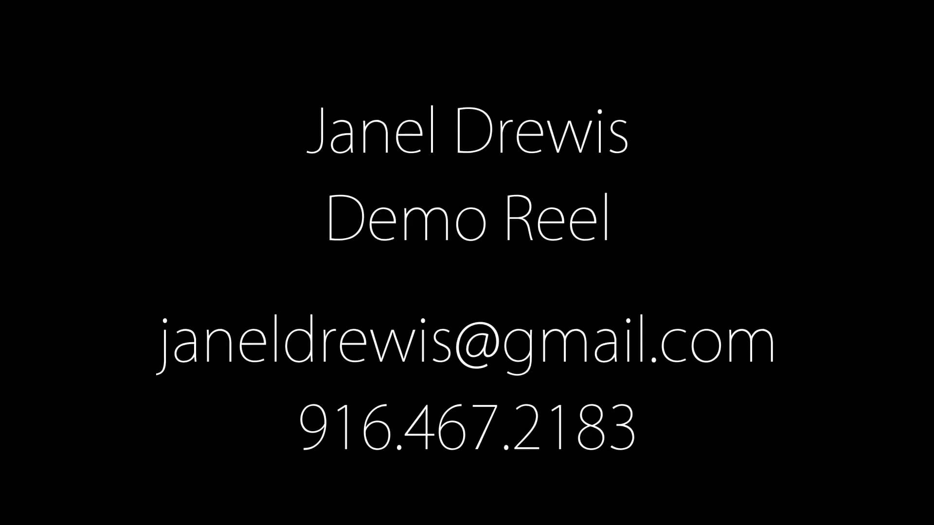 Demo Reel - Janel Drewis on Vimeo