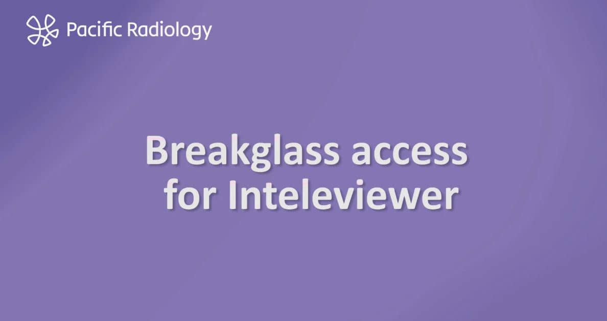 How to Break-Glass Access Inteleviewer on Vimeo
