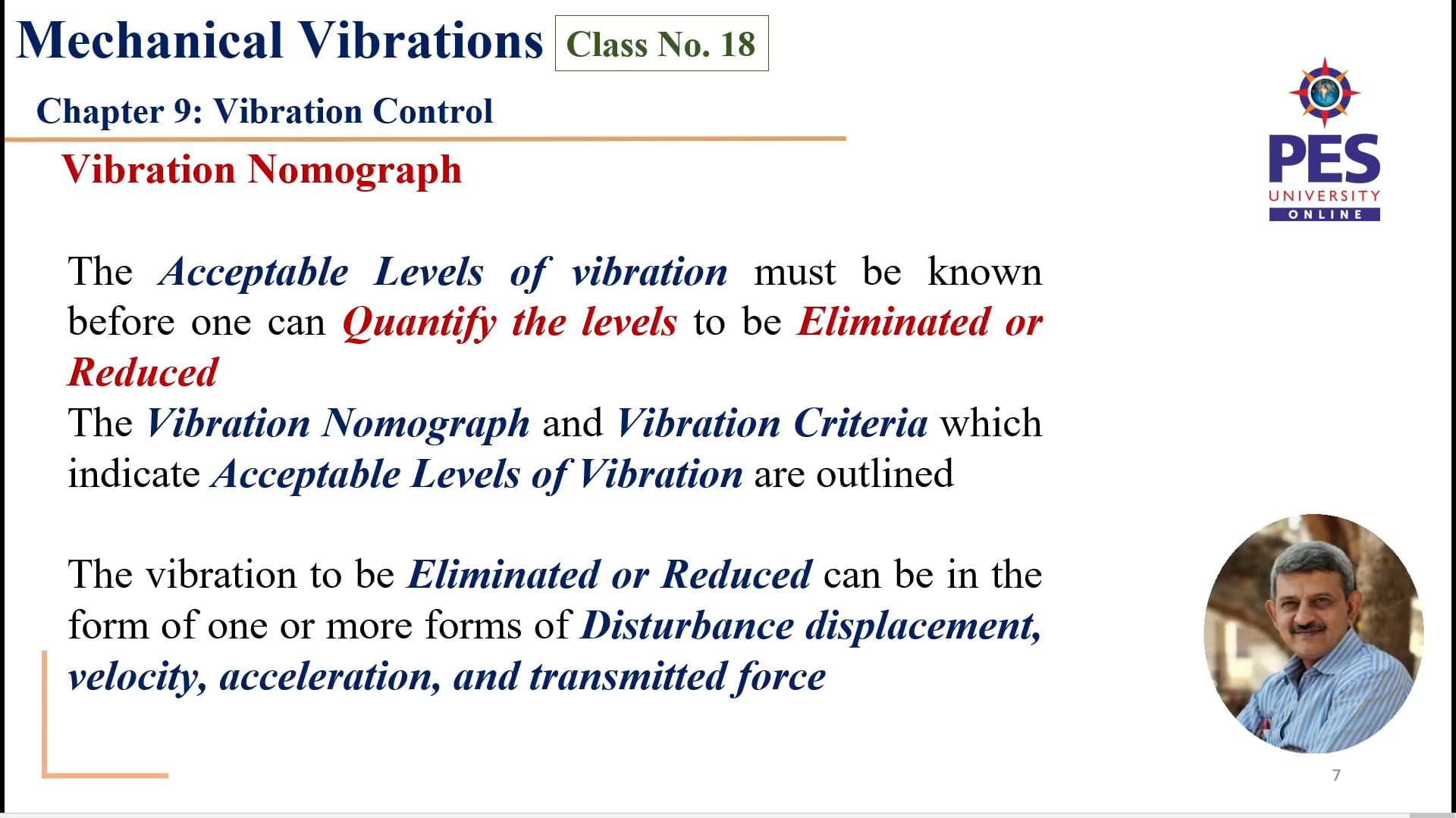 Class 18 Vibration Control Dr CVC on Vimeo