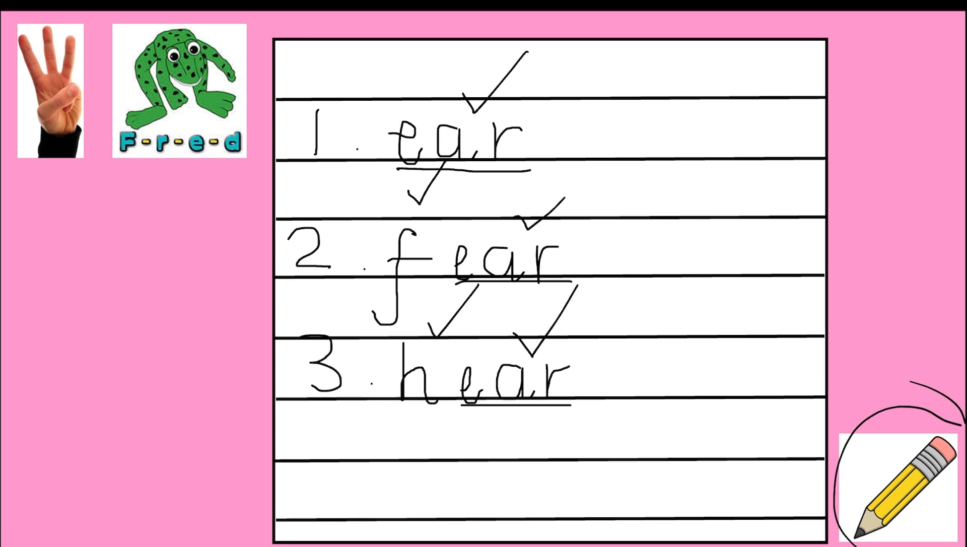 RWI Phonics - ‘ear’ on Vimeo