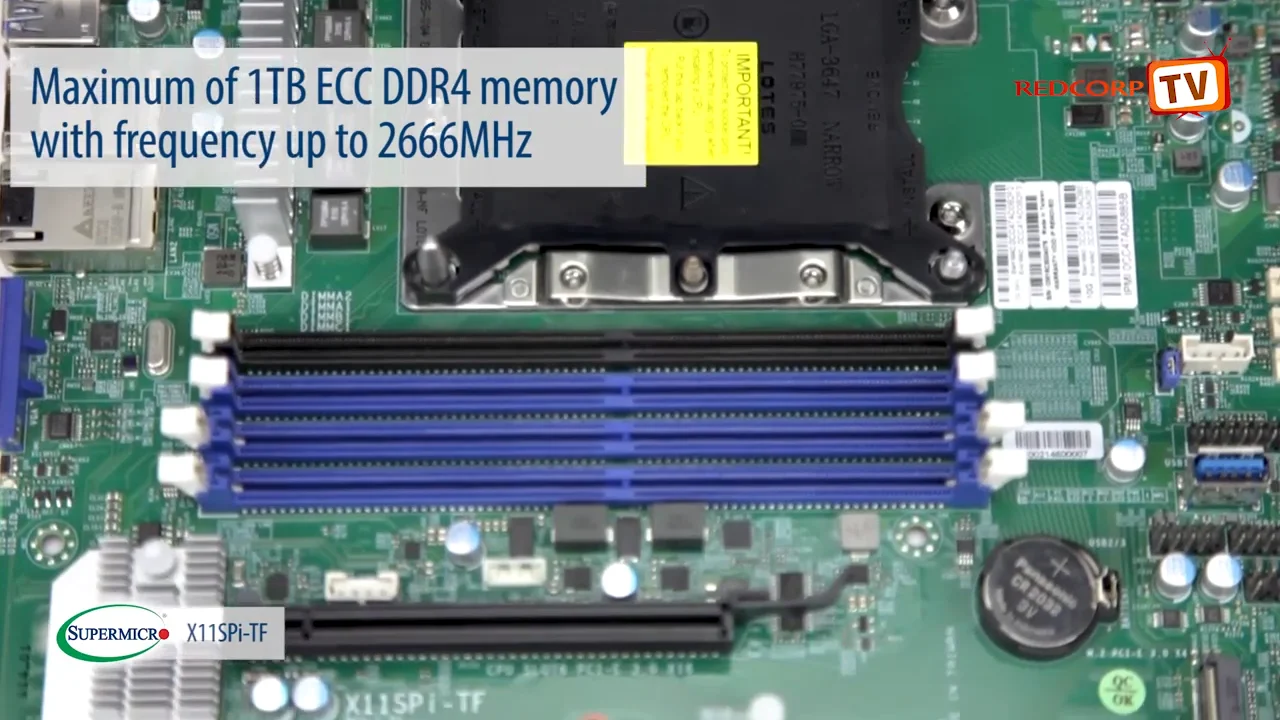 Supermicro X11SPi-TF Motherboard on Vimeo