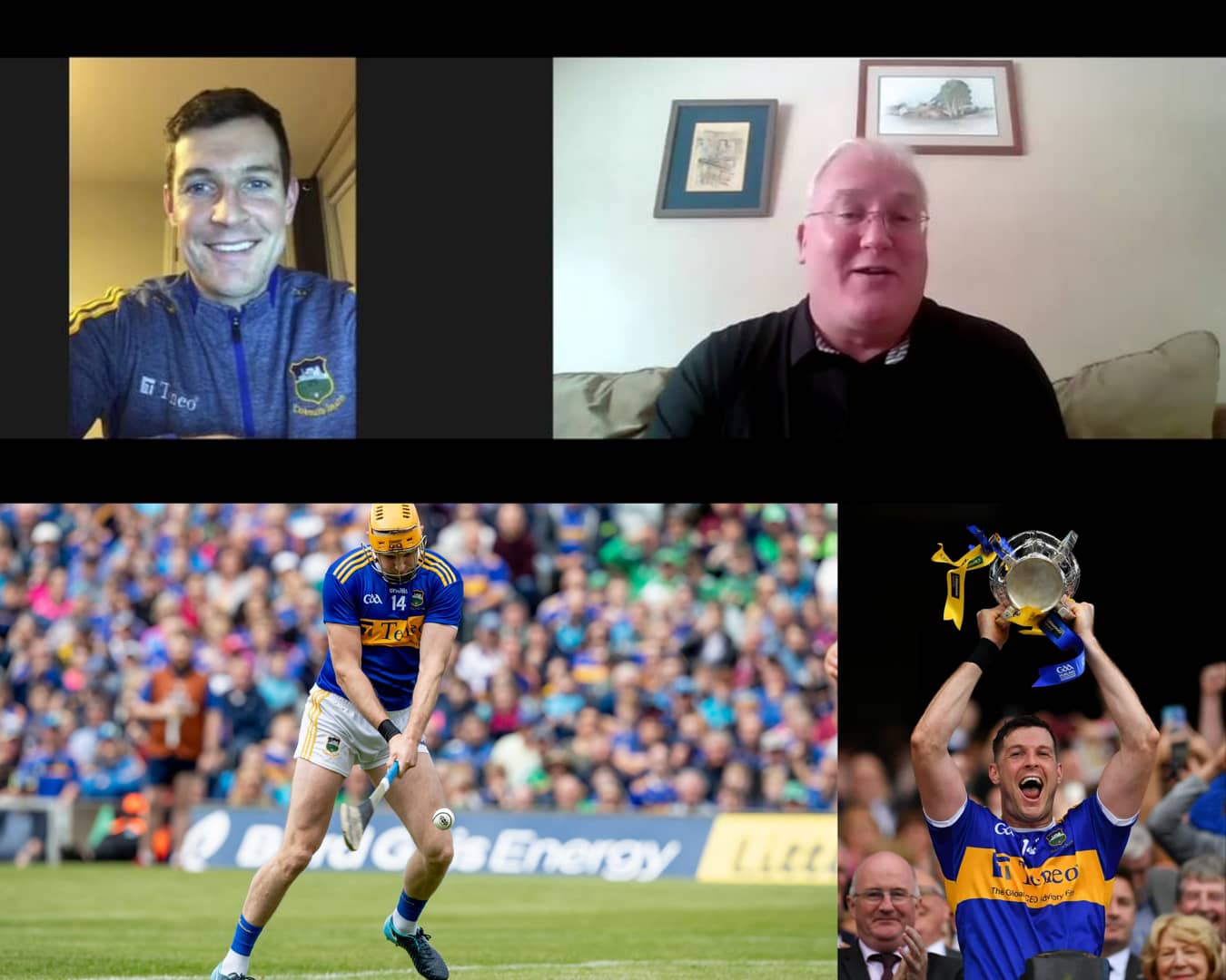All Ireland winning Captain Seamus Callanan talks with USGAA, Colm Egan ...