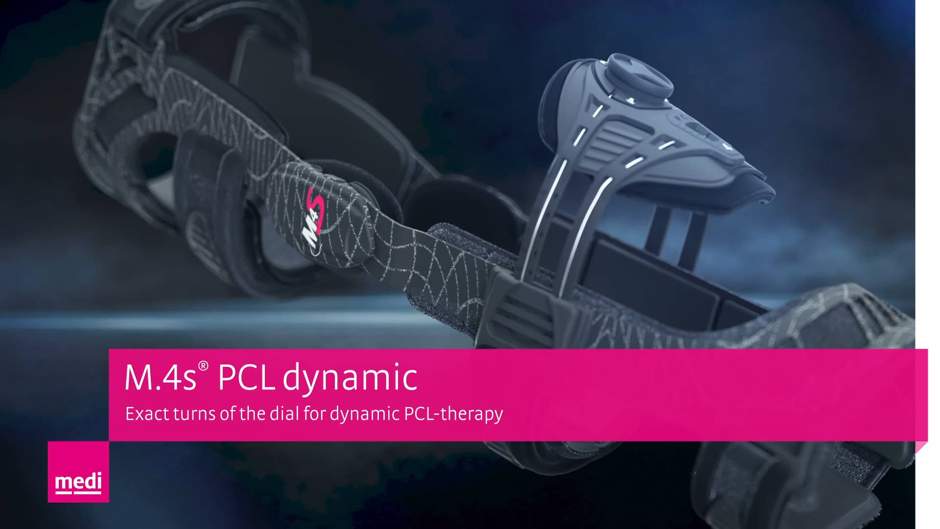 M.4s®PCL dynamic knee brace - Exact turns of the dial for dynamic PCL ...
