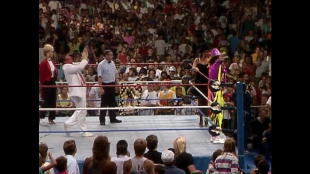 Randy Savage & Sensational Sherri vs Dusty Rhodes & Sapphire July 17 ...