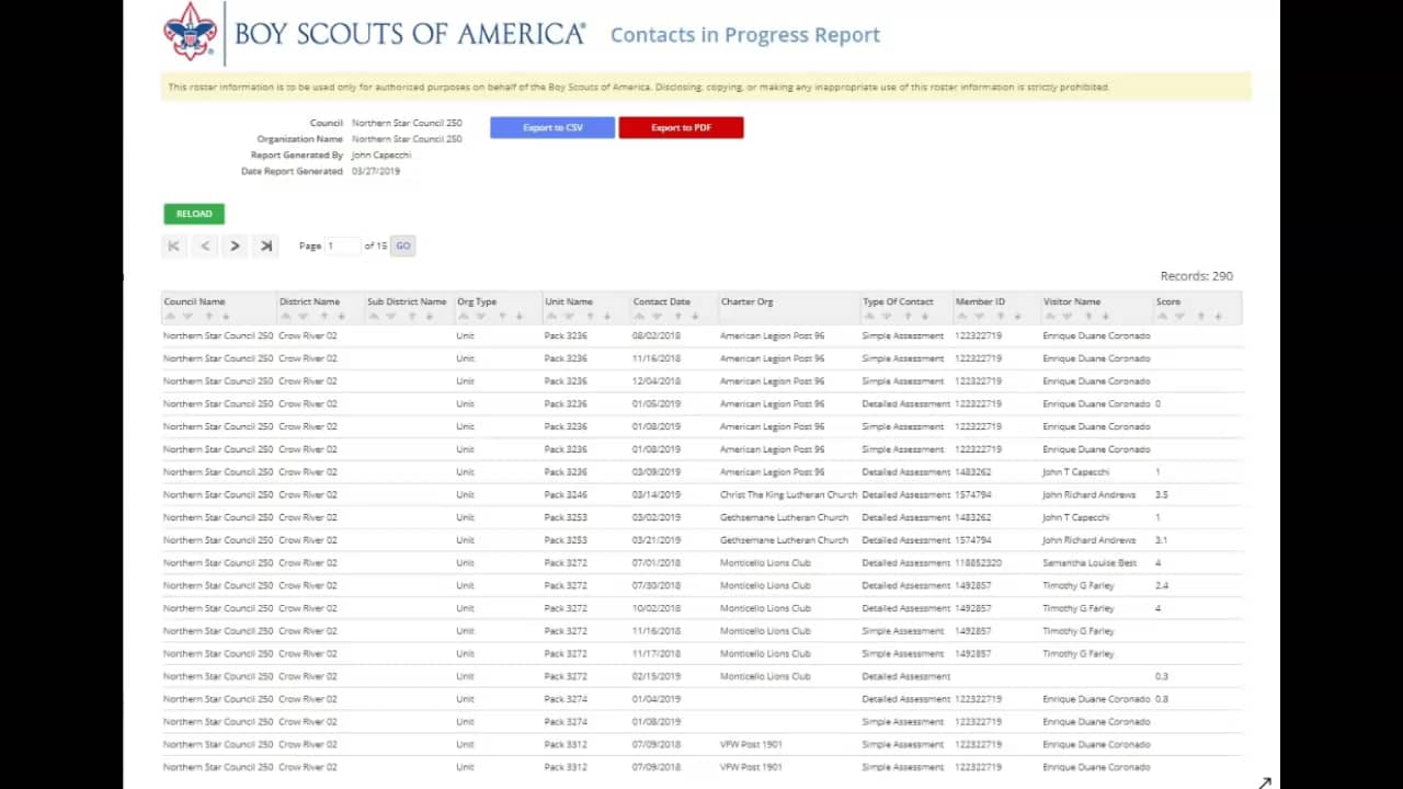 Commissioner tools reports on Vimeo