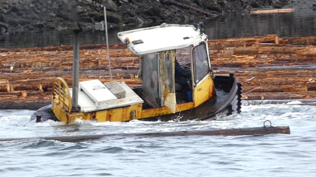 Logging, Log Boom, Floating. Free Stock Video - Pixabay