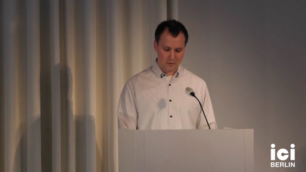 David J. Getsy - ICI Berlin