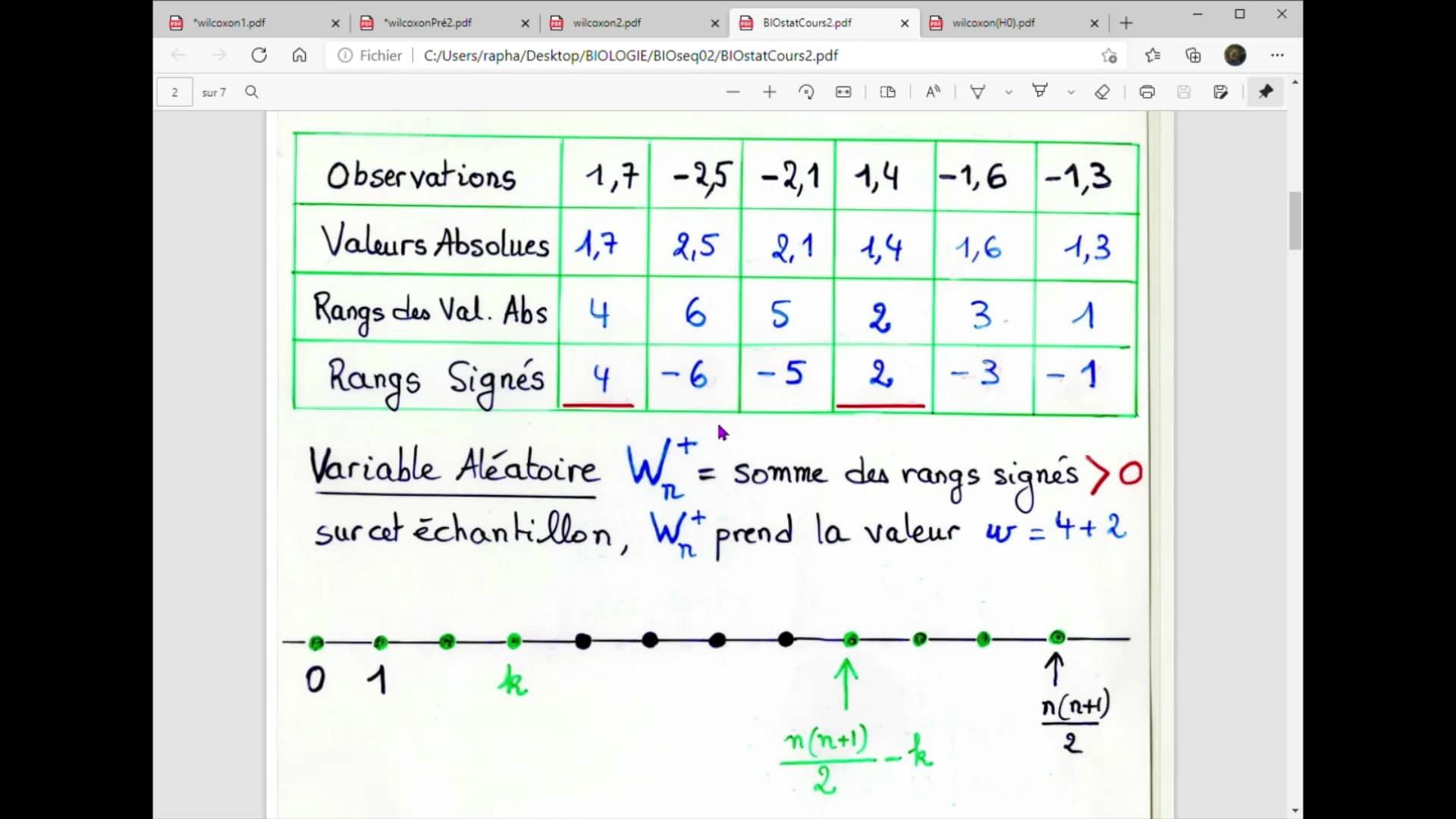 cours 2 : test de Wilcoxon / statistique pour biologistes L3 on Vimeo