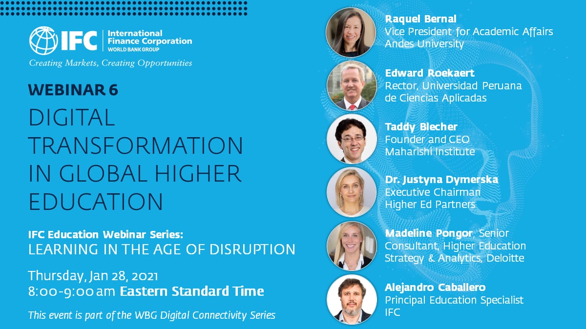 IFC Education Webinar Series Digital Transformation in Global Higher ...