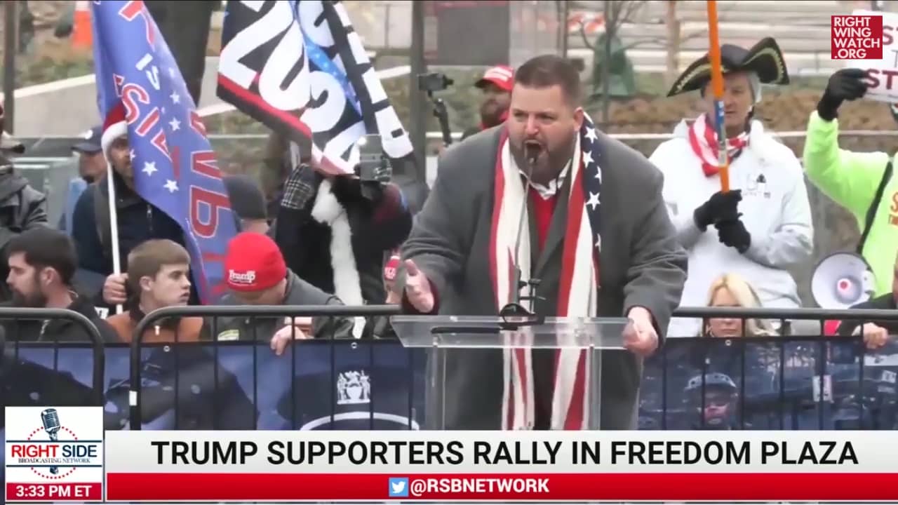 Joshua Feuerstein at Jan. 5, 2021 "Stop the Steal" rally on Vimeo