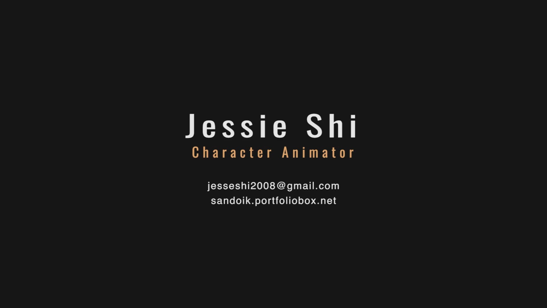 Jessie Shi Demo Reel 2021 on Vimeo