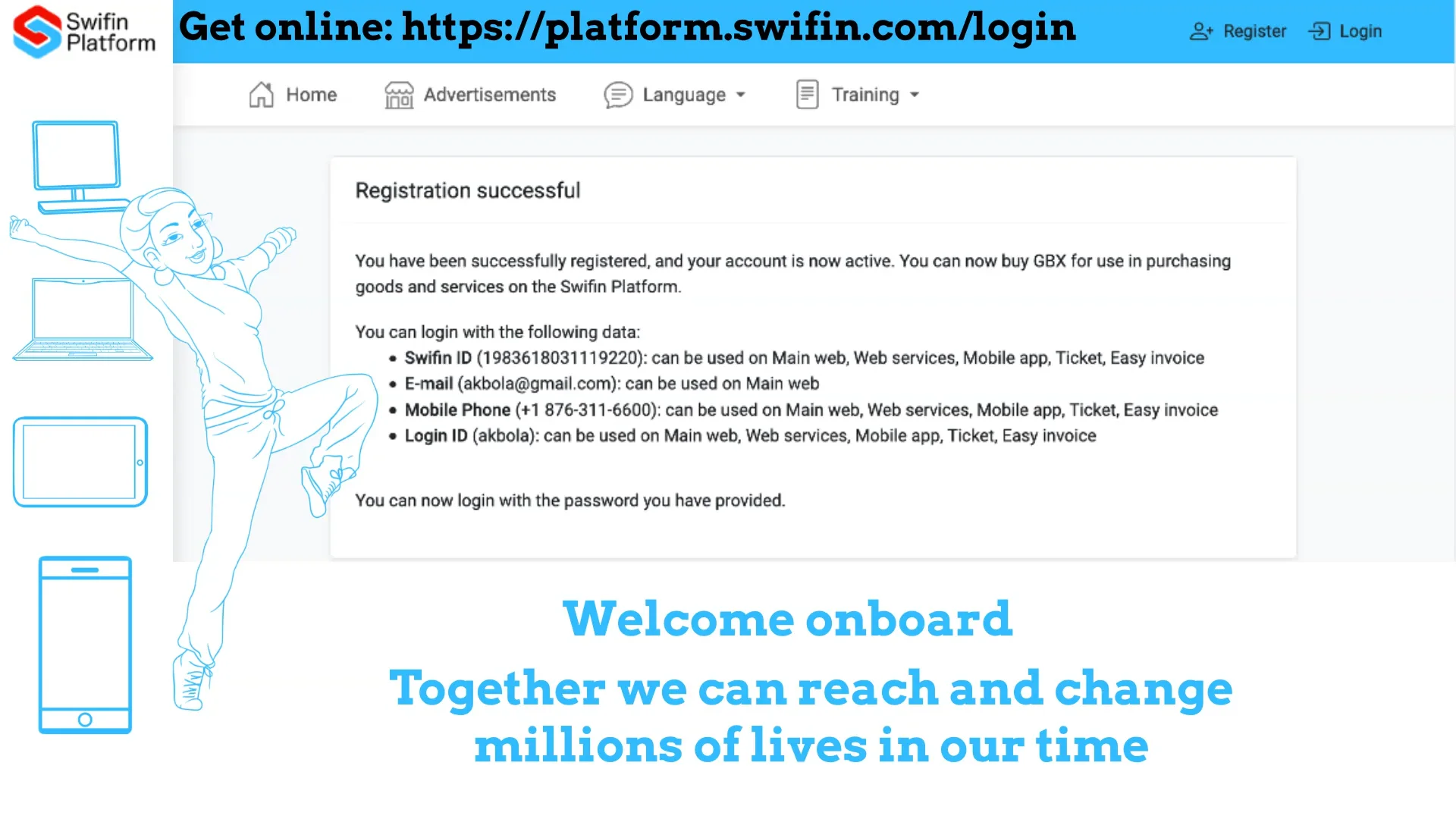 3. How to register a Swifin account online on Vimeo