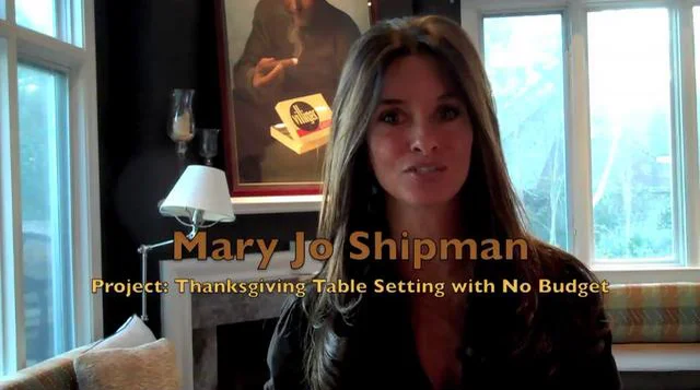 Mary Jo Shipman: Thanksgiving Table Setting with No Budget