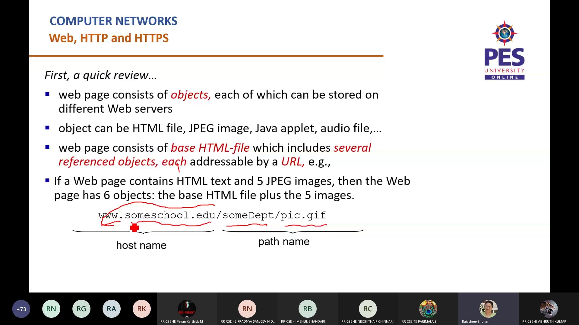 The web and HTTP, Non persistent and Persistent connection on Vimeo