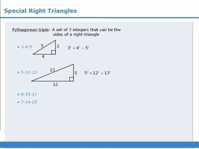 3 4 5 Right Triangle