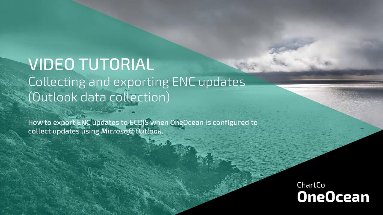 Collecting and exporting ENC updates using Outlook
