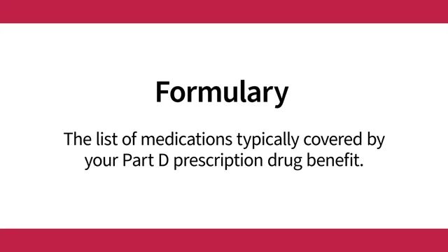 Prescription Drug Formulary